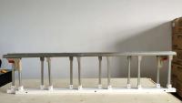 China Six Pole Aluminum Alloy Side Rail Hospital Bed Guard Rails Collapsible for sale