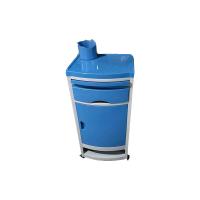 China Ward Room Hospital ABS Material Bedside Cabinet With Foot Bule for sale