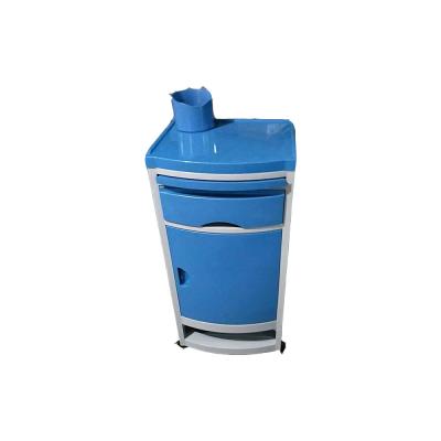 China Ward Room Hospital ABS Material Bedside Cabinet With Foot Bule for sale