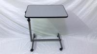 China Overbed Patients 700mmx1010mm Hospital Bed Tray Table With Wheels for sale