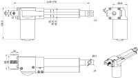 China Medical Furniture Electric Linear Actuator Motor Controller For Hospital Bed for sale