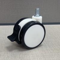 China 3/4/5Inch TPR Plastic Mute Wheel Twin Hospital Castors Medical Casters for sale