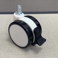 China 3/4/5Inch TPR Plastic Mute Wheel Twin Hospital Castors Medical Casters for sale