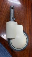 China Medical Castors Central Control Caster TPR 5 Inch Wheels For Medical Bed for sale