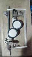 China Central Brake System Medical Grade Casters 6 Inch Aluminum Alloy for sale