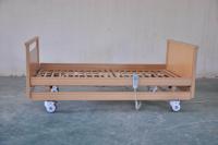 China Wooden Frame Electric Nursing Bed Home Care Bed Linear Actuator Patient Care Bed for sale