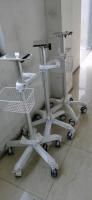 China Height Adjustable Aluminum Alloy Mobile Trolley Patient Monitor Trolley Cart for sale