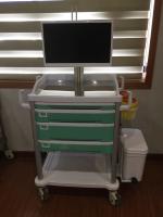 China All-in-one Computer Cart  Medical Computer Trolley Nursing Vehicle for sale