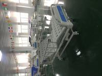 China Three Functions Crank  Aluminum Alloy Side Rails Patient Manual Hospital Beds for sale