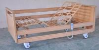 China Wood Patient Collapsible Siderails Two Functions Electric Nursing CareBed for sale