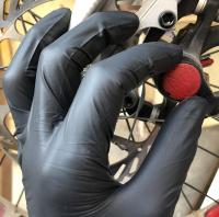 China Non Sterile Nitrile Medical Gloves Black Disposable Nitrile Gloves for sale