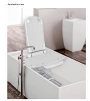 China Household Electric Bath Chair Adjustable Bath Seat Anti Skid White for sale