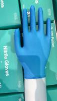 China Disposable gloves blue hospital-specific nitrile material three sizes for sale