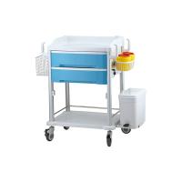 China ABS Medical Trolley On Wheels Medicine Dispensing Crash Cart Hospital for sale