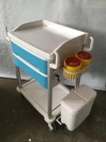 China ABS Medical Trolley On Wheels Medicine Dispensing Crash Cart Hospital for sale