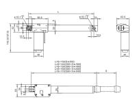 China 24V DC AC Linear Actuators Stroke Optional Motor Push 3000N For Medical Bed for sale