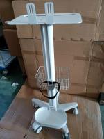 China Mobile medical trolley monitoring with white aluminum material in hospital for sale