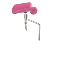 China Stainless Steel PU Leg Holder Pink Parts For Hospital Beds For Delivery Beds for sale