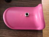 China Stainless Steel PU Leg Holder Pink Parts For Hospital Beds For Delivery Beds for sale