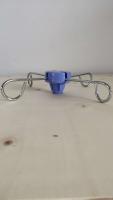China Hospital Medical Drip Infusion Stand Hooks Blue Black And White for sale