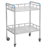 China Hospital special trolley ABS material silver trolley with wheels for sale