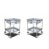 China Stainless steel medical trolley single-layer trolley hospital trolley for sale