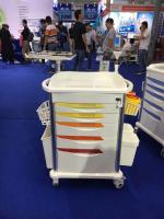 China Hospital Medical White ABS Ambulance Cart With Four Wheels for sale