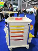 China Hospital Medical White ABS Ambulance Cart With Four Wheels for sale