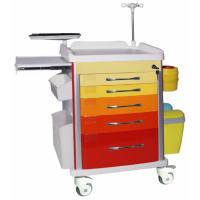 China Red Dispensing Anesthesia Cart Aluminum Steel ABS Material for sale