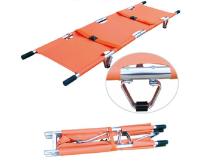 China Aluminum alloy material orange ambulance special emergency stretcher car for sale