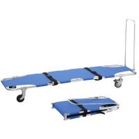 China Blue 600D, PVC coated Oxford cloth folding stretcher is easy to clean for sale