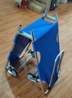 China Blue 600D, PVC coated Oxford cloth folding stretcher is easy to clean for sale