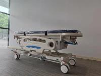 China Adjustable Height Adjustable Blue Hospital Emergency Transporter for sale