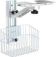 China White medical monitor trolley arm with 4 inch universal casters for sale