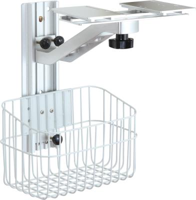 China White medical monitor trolley arm with 4 inch universal casters for sale