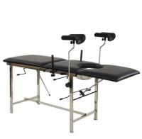China Hospital Delivery Bed Stainless Steel Leg Holder With Height Adjustable for sale