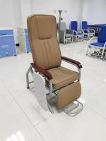China Angle freely adjustable brown hospital infusion chair PU material for sale