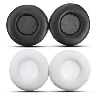 China Round Leather Headphone Ear Covers , Thickness 2cm Headset Replacement Pads for sale