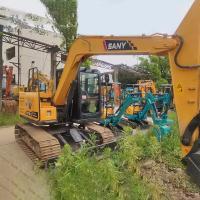 China Sany 8 Ton Excavator Second Hand Digger 0-2000 Working Hours Machine Weight 7280 KG for sale