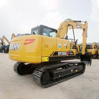 China SY135C 13tons Hydraulic Crawler Excavator with Medium Size Operating Weight for sale