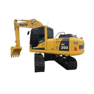 China 20ton Komatsu PC200 Used Crawler Excavator Construction Machine with 5700mm Boom Length for sale