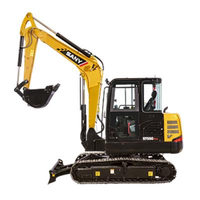 China Used SANY SY55C 5.5 Ton Excavator with Low Working Hours 0-2000 and Year 2016-2020 for sale