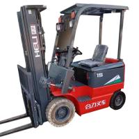 China Hydraulic Service Brake 3m CPD15 1.5 Ton Heli Used Electric Forklift for Your Business for sale