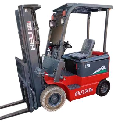 China Hydraulic Service Brake 3m CPD15 1.5 Ton Heli Used Electric Forklift for Your Business for sale