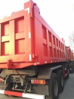 China HOWO 6x4 371hp 30 Tons Red Tipper Truck Dump Truck with WEICHAI Engine and 3 Passengers for sale