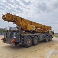 China 100 Ton Telescoping Boom Crane Truck with 33m Lifting Height and Hydraulic Cylinder for sale