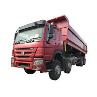 China HOWO Sinotruck 8*4 Drive Dump Truck for Engineering Transportation Manual Air Conditioner for sale