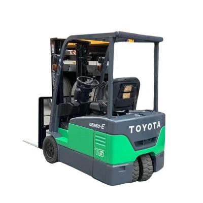 China 4-Wheel Drive Electric Forklift 1 Ton 1.5 Ton 2 Ton Used Toyota with 1070mm Fork Length for sale