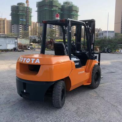 China Powerful 5 Ton Used Diesel Forklift for Warehouse Material Handling for sale