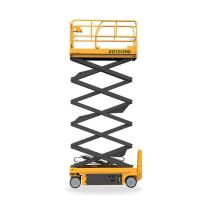 China 4-wheel Drive 12m Hydraulic Mobile Electric Scissor Lift Platform Electric Motor for sale